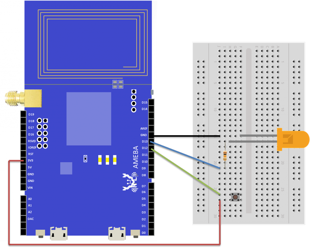 Gpio Use Gpio Interrupt To Control Led Realtek Iotwi Fi Mcu Solutions
