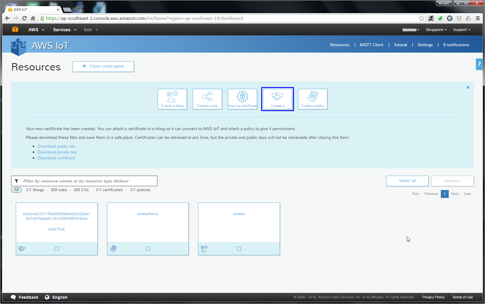 Ameba Arduino Rtl8195 Use Amazon Aws Iot Shadow Service Realtek Iotarduino Solution