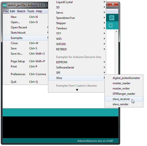 Ameba Arduino Rtl8710af I2c Communicate With Arduino Uno Via I2c Realtek Iotwi Fi Mcu